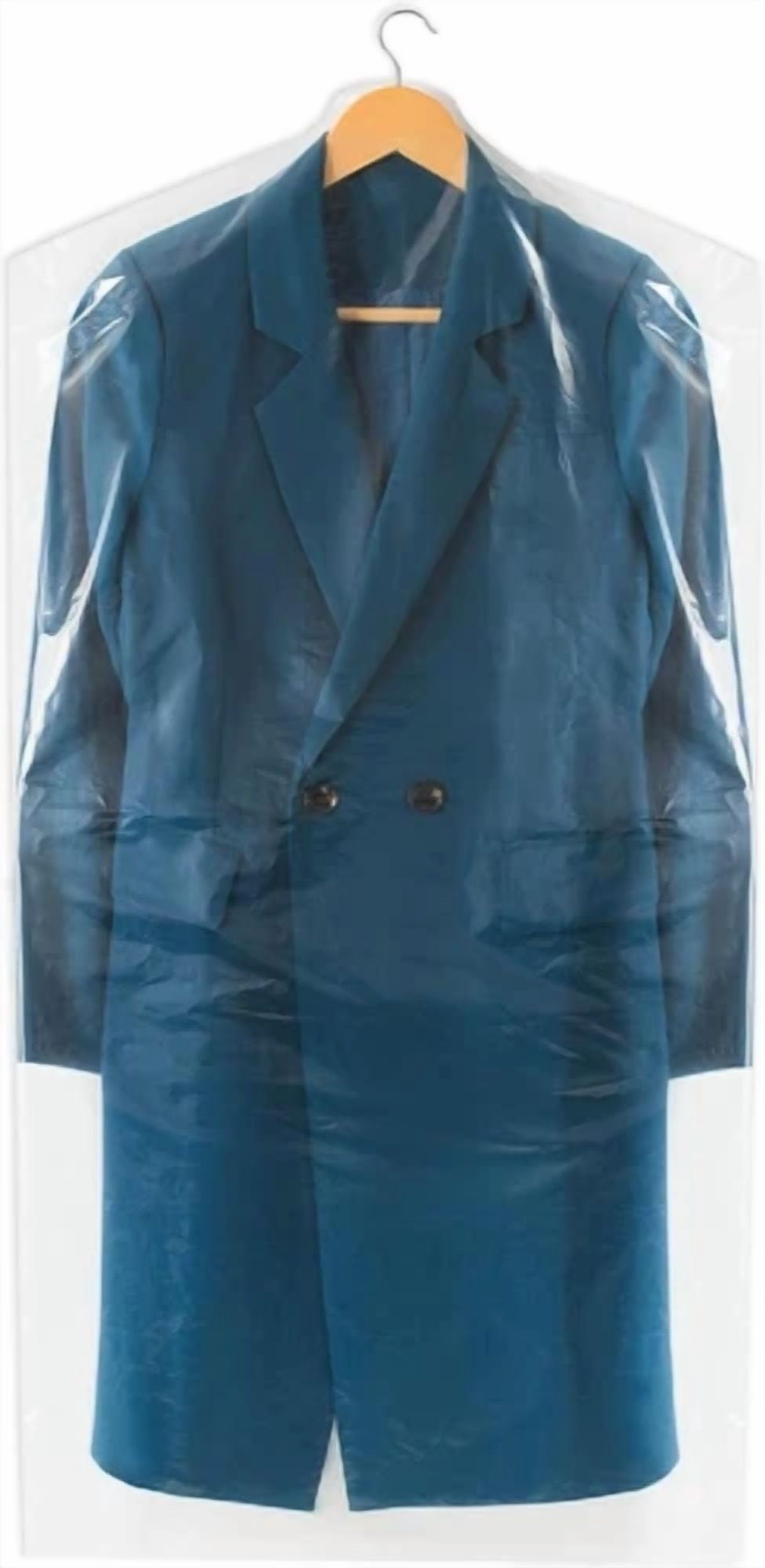 AB STAT 60-Pack Dry Cleaning Bags for Clothes 40-Inch Long - Clear ...