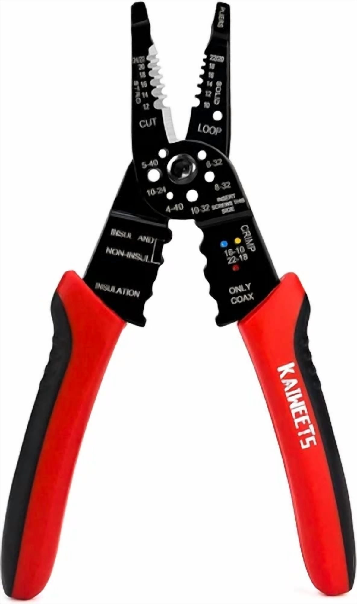AB STAT KAIWEETS Wire Stripper 10-22 AWG Wire Splicer Cable Stripper ...