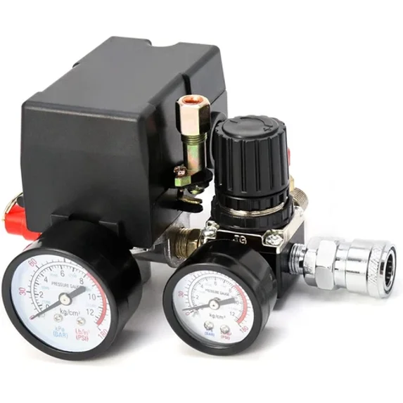 AB STAT QWORK Air Compressor Pressure Switch Control Valve, 90-120PSI ...