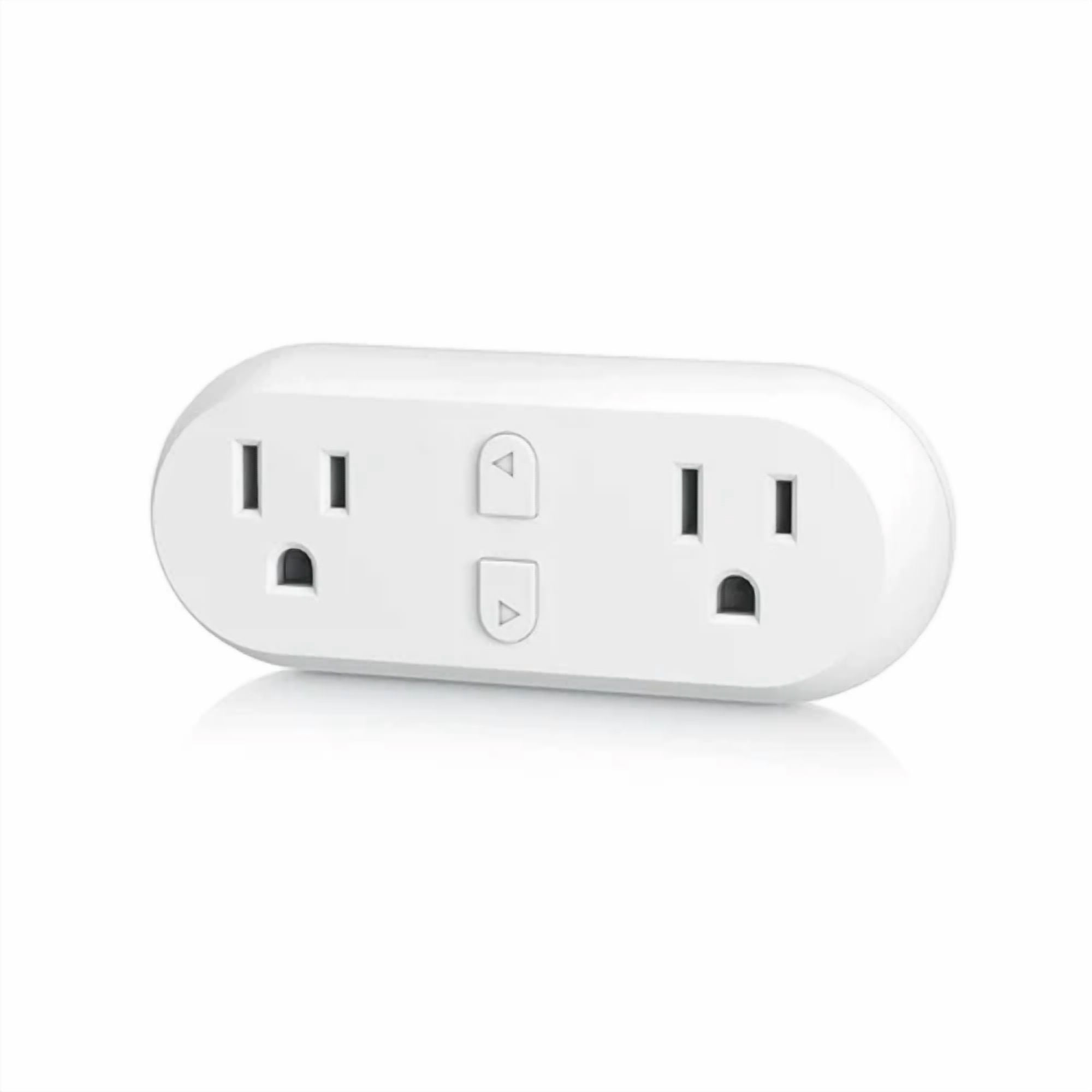 AB STAT Smart Plug 15A, Wifi&Bluetooth Outlet Extender Dual Socket ...