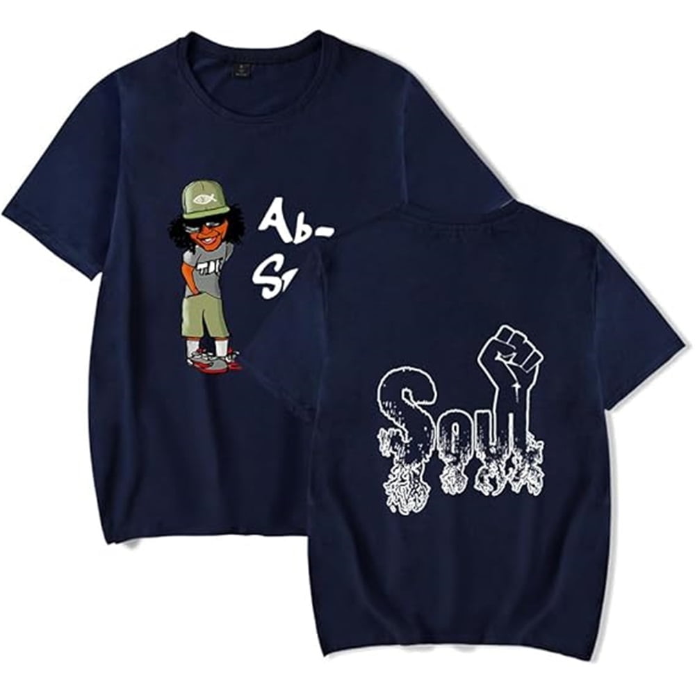 AB Soul T-shirt Merch Casual Short Sleeve Cool Print Neutral Summer T ...