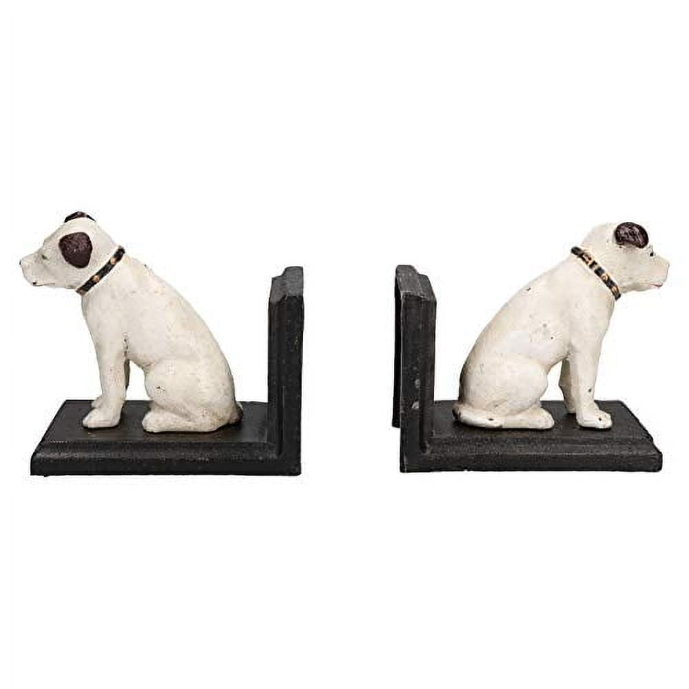 AB Tools HMV Nipper Dog Bookends Ornament Figurine Cast Iron Book Ends ...