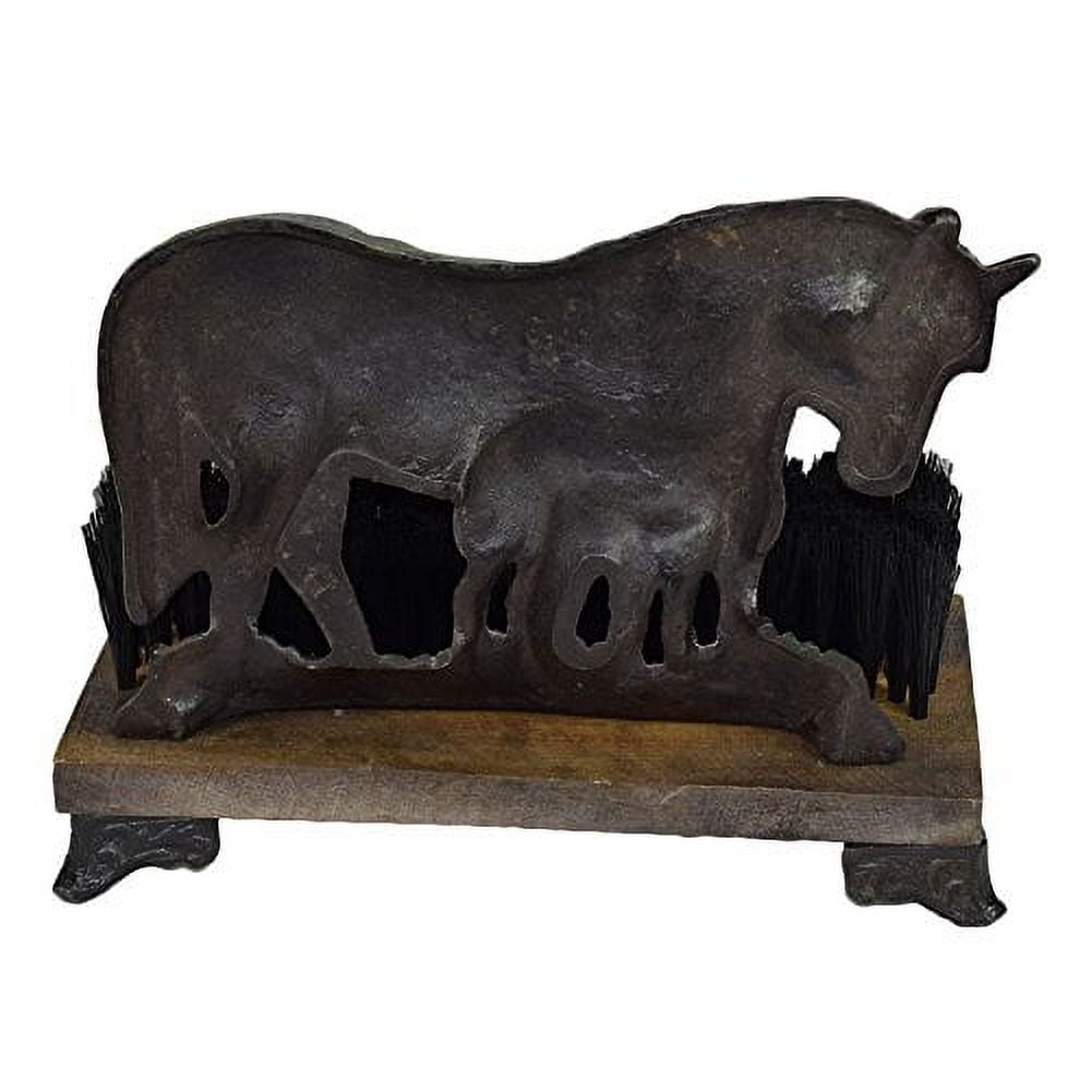 AB Tools Horse Mare & Foal Door Stop Shoe Welly Boot Brush Scrub Muck ...