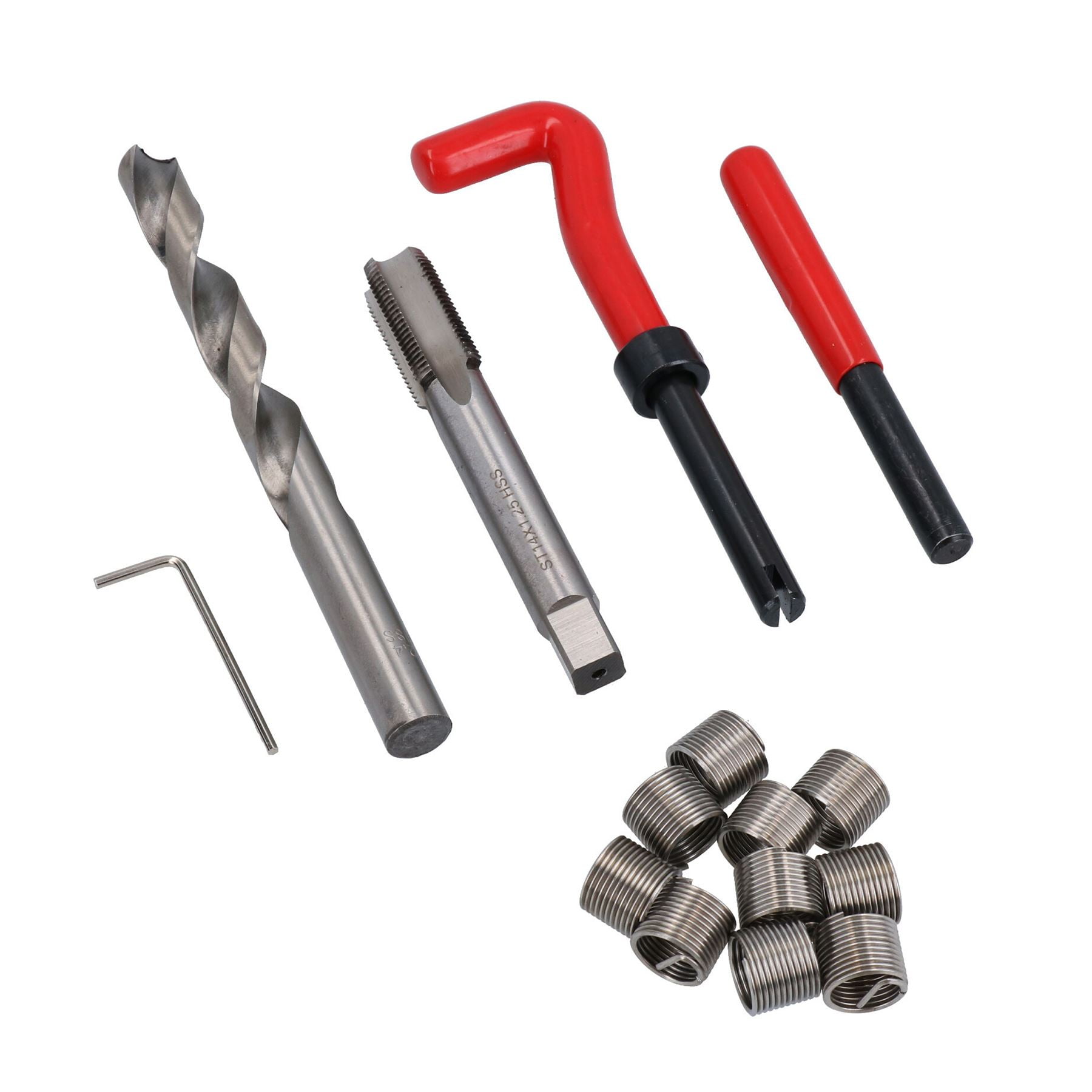 AB Tools M12 Thread Tap Repair Cutter Helicoil Kit, 15 Pieces - Walmart.com