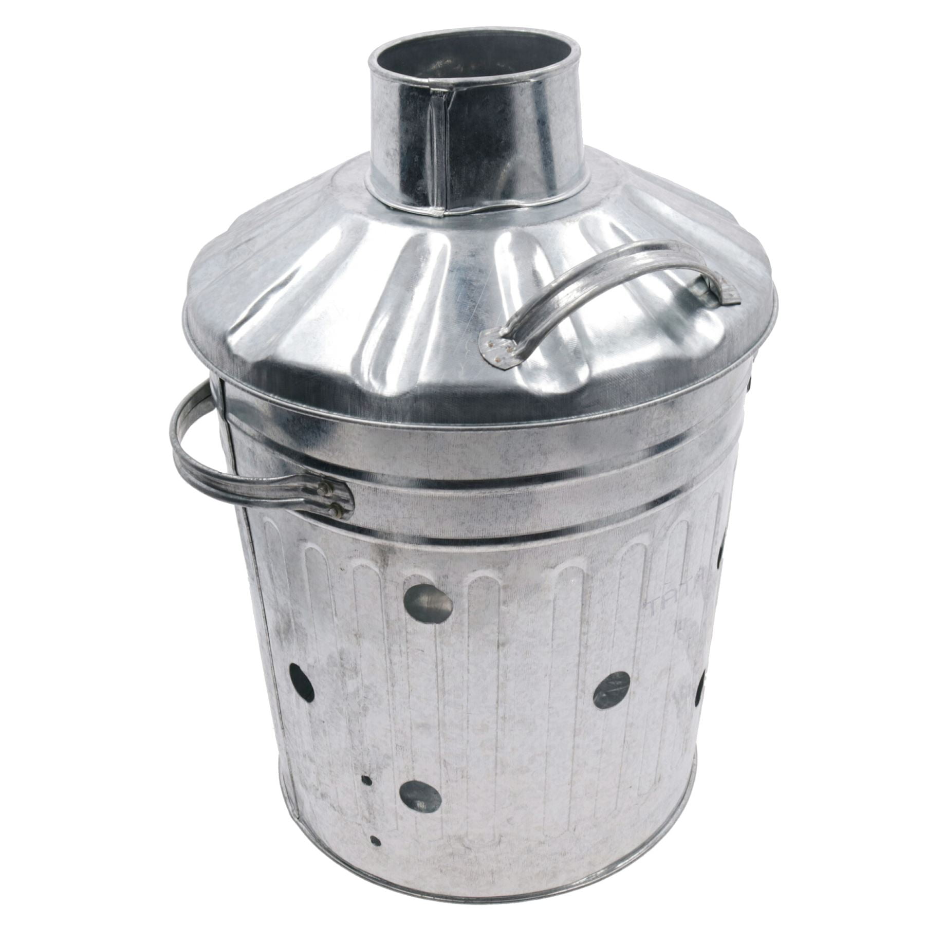 AB Tools Mini Garden Incinerator Bin 45cm Galvanised Steel Composting ...