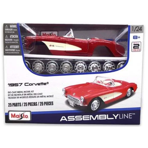 AB VINIL Maisto Assembly Line 1957 Corvette Diecast Metal Model ...