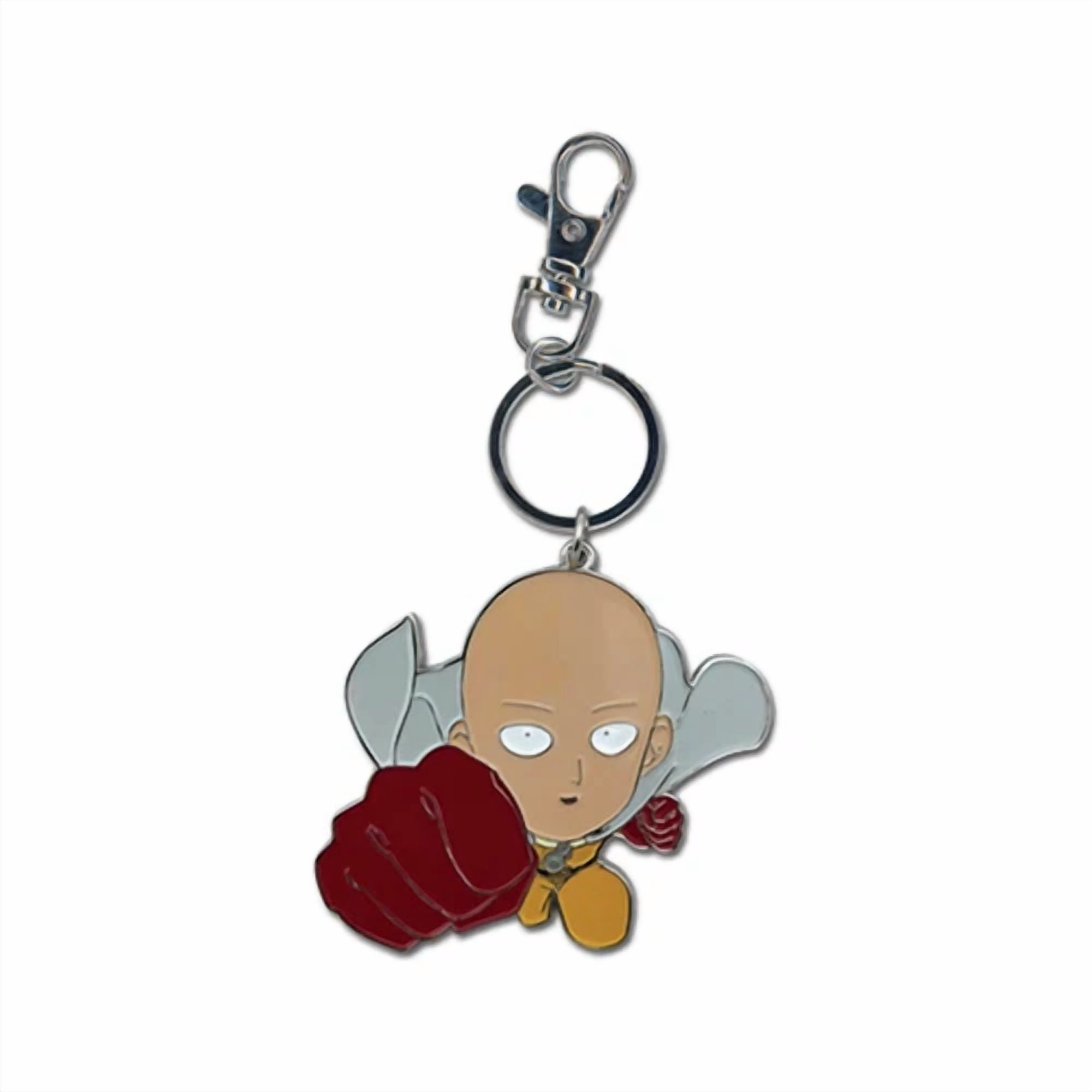 AB VINIL One Punch Man S2 Saitama Flying Punch Pose Metal Keychain ...