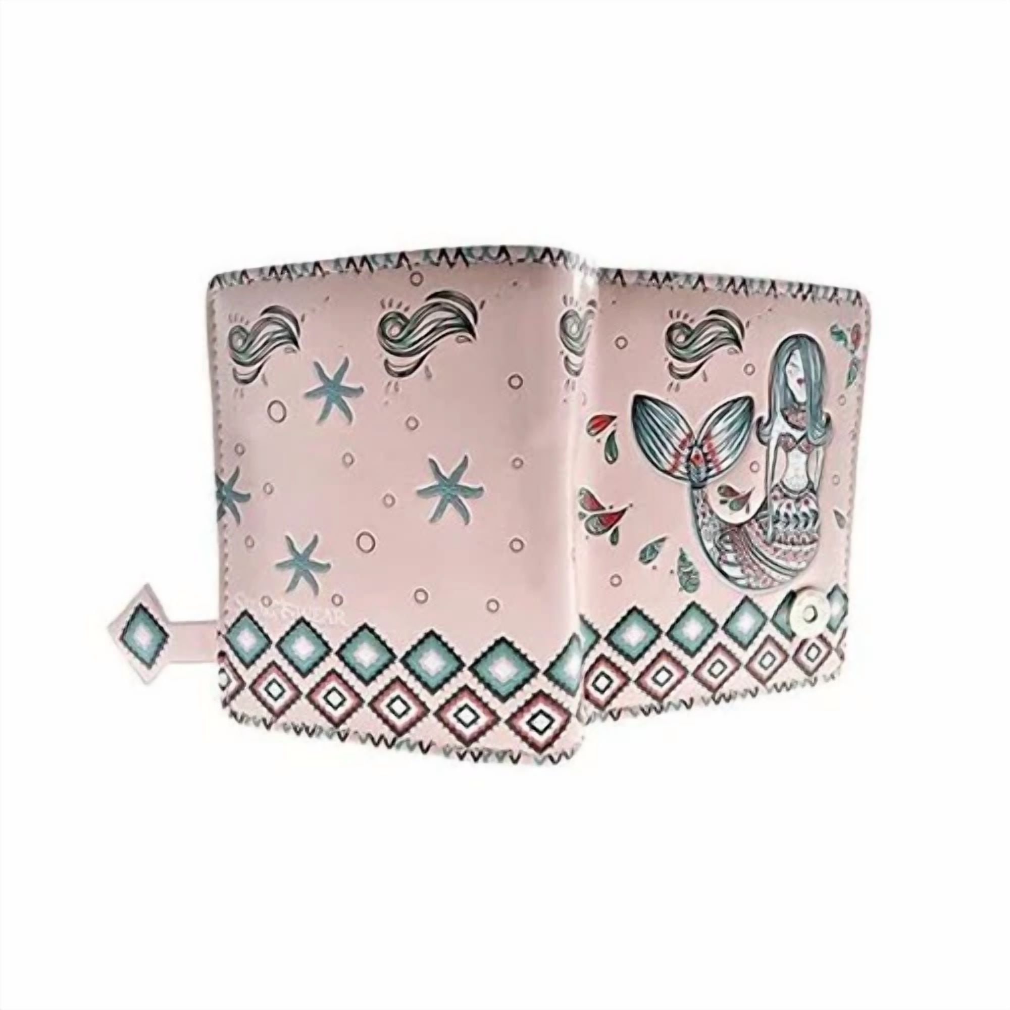AB VINIL Shagwear Mermaid Garden Small Pink Zipper Wallet - Walmart.com