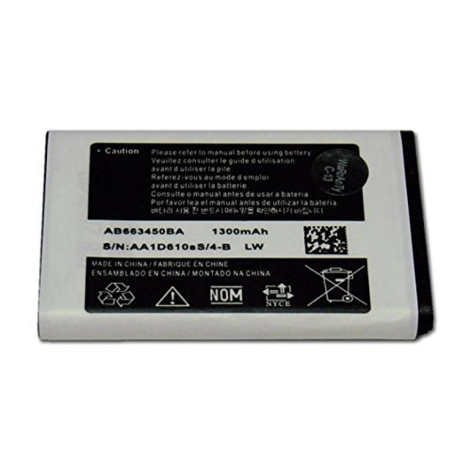AB663450BA Samsung Rugby 2 II SGH-A847 Replacement Battery - Walmart.com