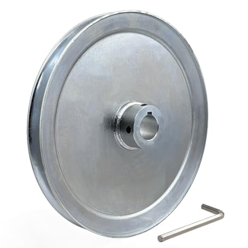 AB900-1 Single Groove Web Sheaves,9" OD 1 inch bore v Belt Pulley,Motor Pulley Carbon Steel for ...