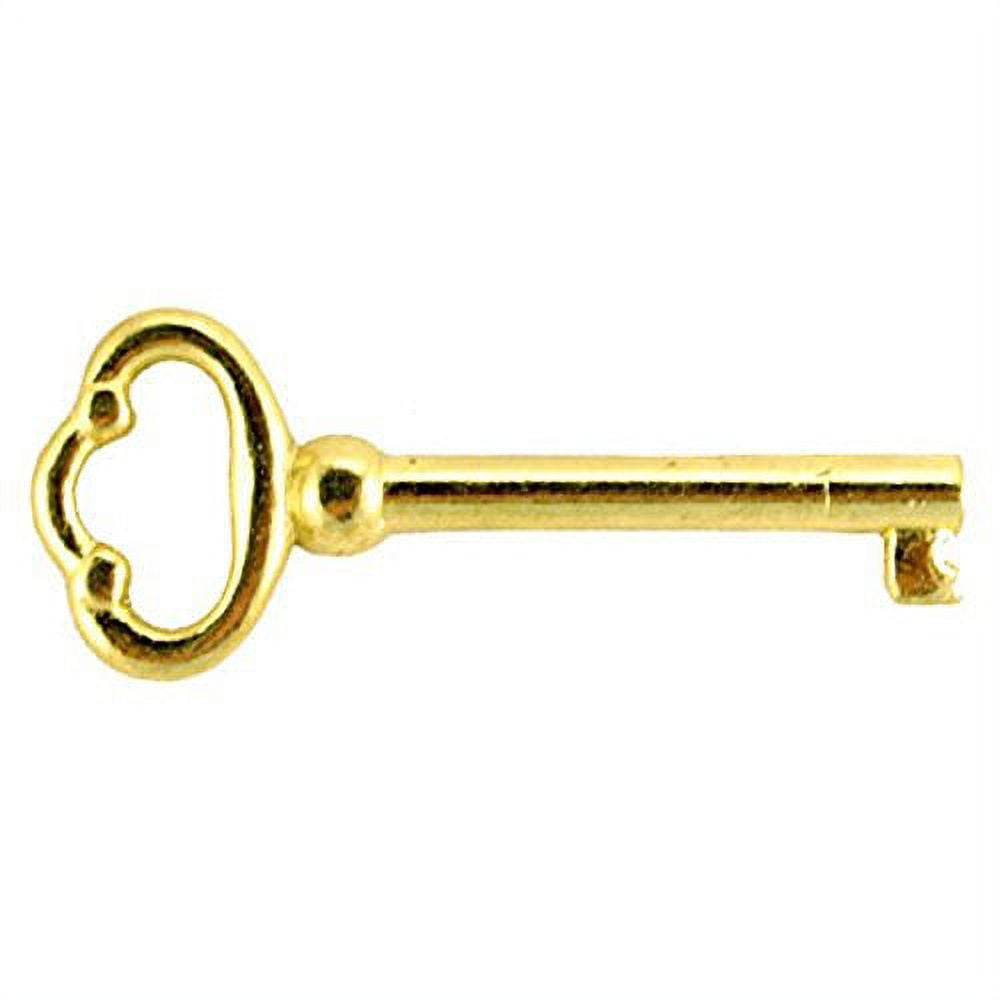 ABA KY-2 REPRODUCTION BRASS PLATED HOLLOW BARREL KEY - Walmart.com