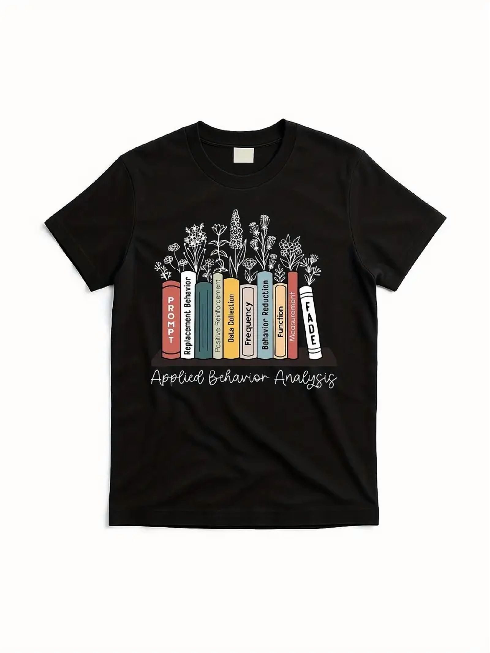 ABA Therapist & RBT Behavior Analyst Book-Themed T-Shirt - Vintage ...