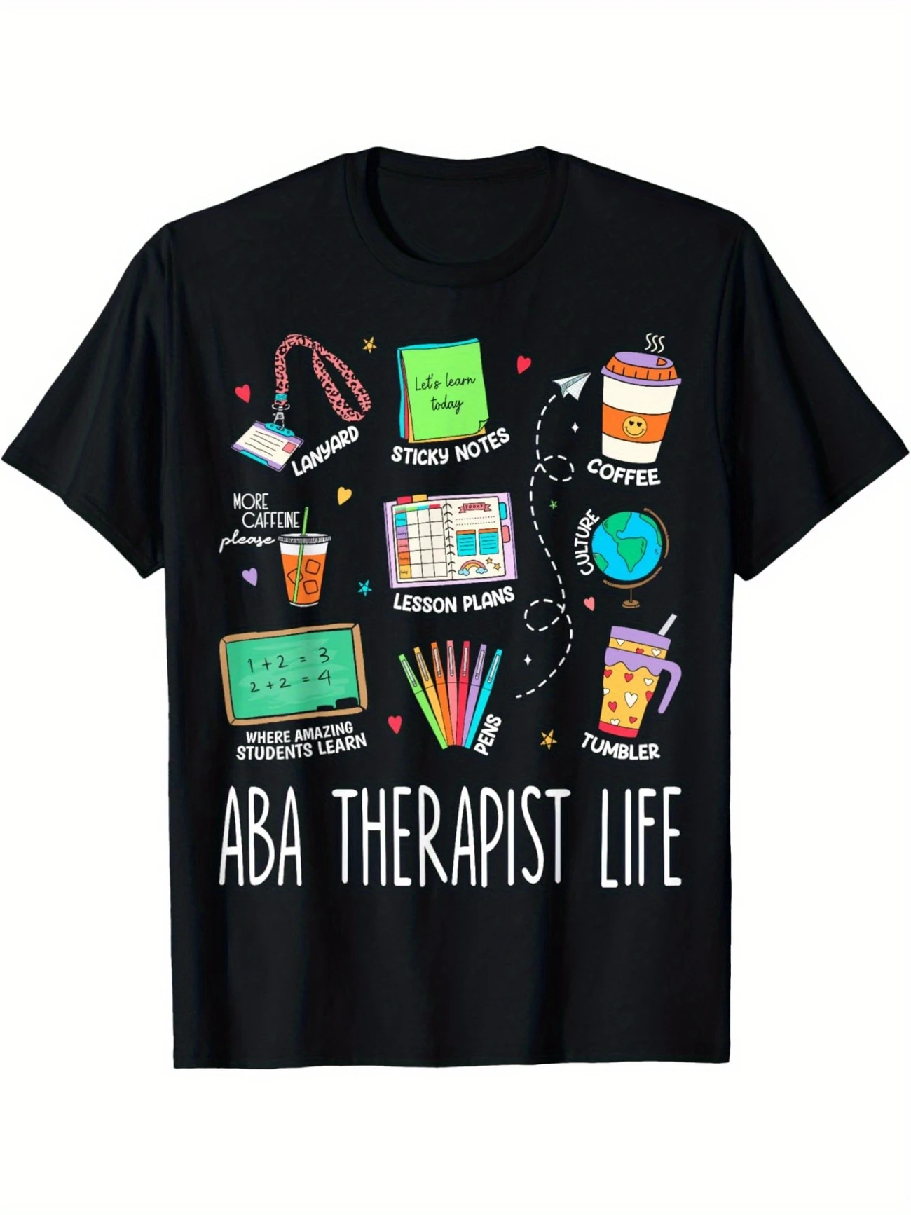 ABA Therapy Appreciation Graphic Tee - 100% soft and breathable crew ...