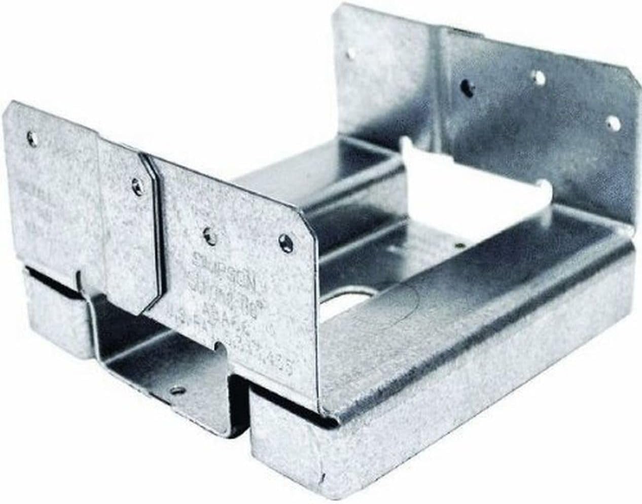 ABA66Z ZMAX Galvanized 14-Gauge 6x6 Adjustable Post Base 10-per Box ...