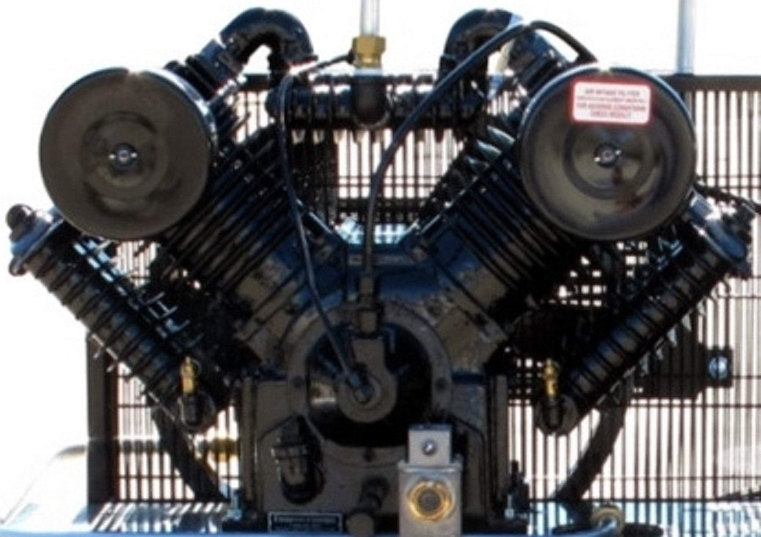 ABAC Atlas Copco/Belaire/Chicago Pneumatics 10 Running Hp 2 Stage Cast ...