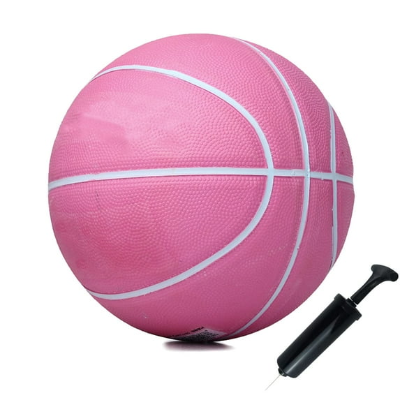 ABAJI Basketball Official Size 3 Pink Rubber Ball Pump Needle Deeper ...