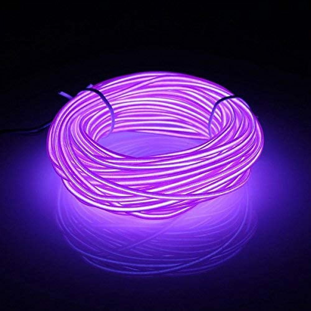 ABALDI EL Wire 3m Rope Lights Battery Powered Flexible Portable Neon ...