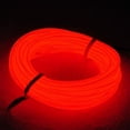 ABALDI Red EL Wire Neon Lights Battery Powered Wire Pack Drivers with 3 ...