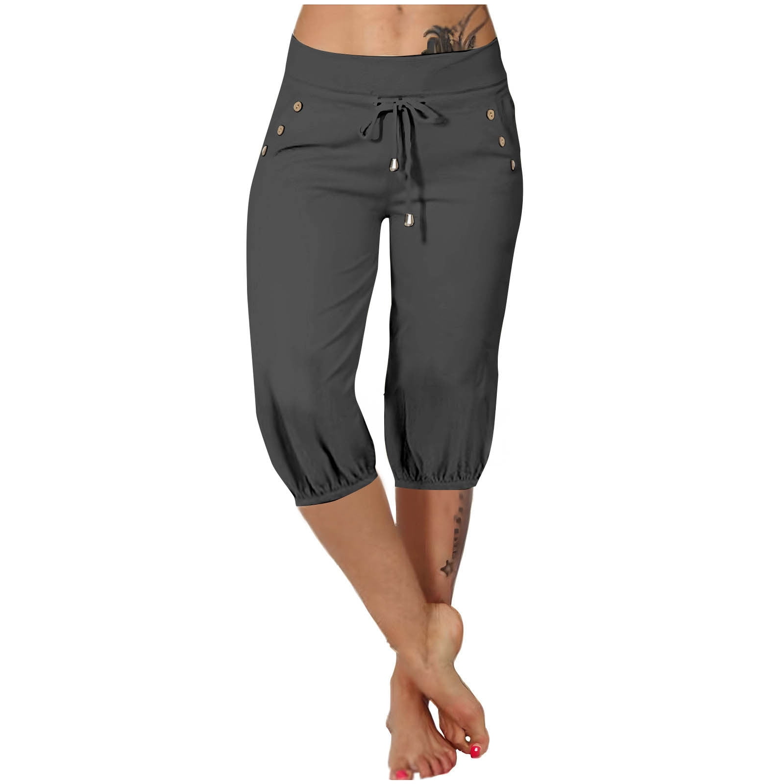 ABATAB Athletic Capris for Women Lightweight Summer Crop Pants ...