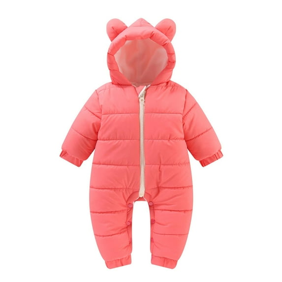 ABATAB Baby Boy Girl Snowsuit down Jacket Infant Zipper Long Sleeve ...
