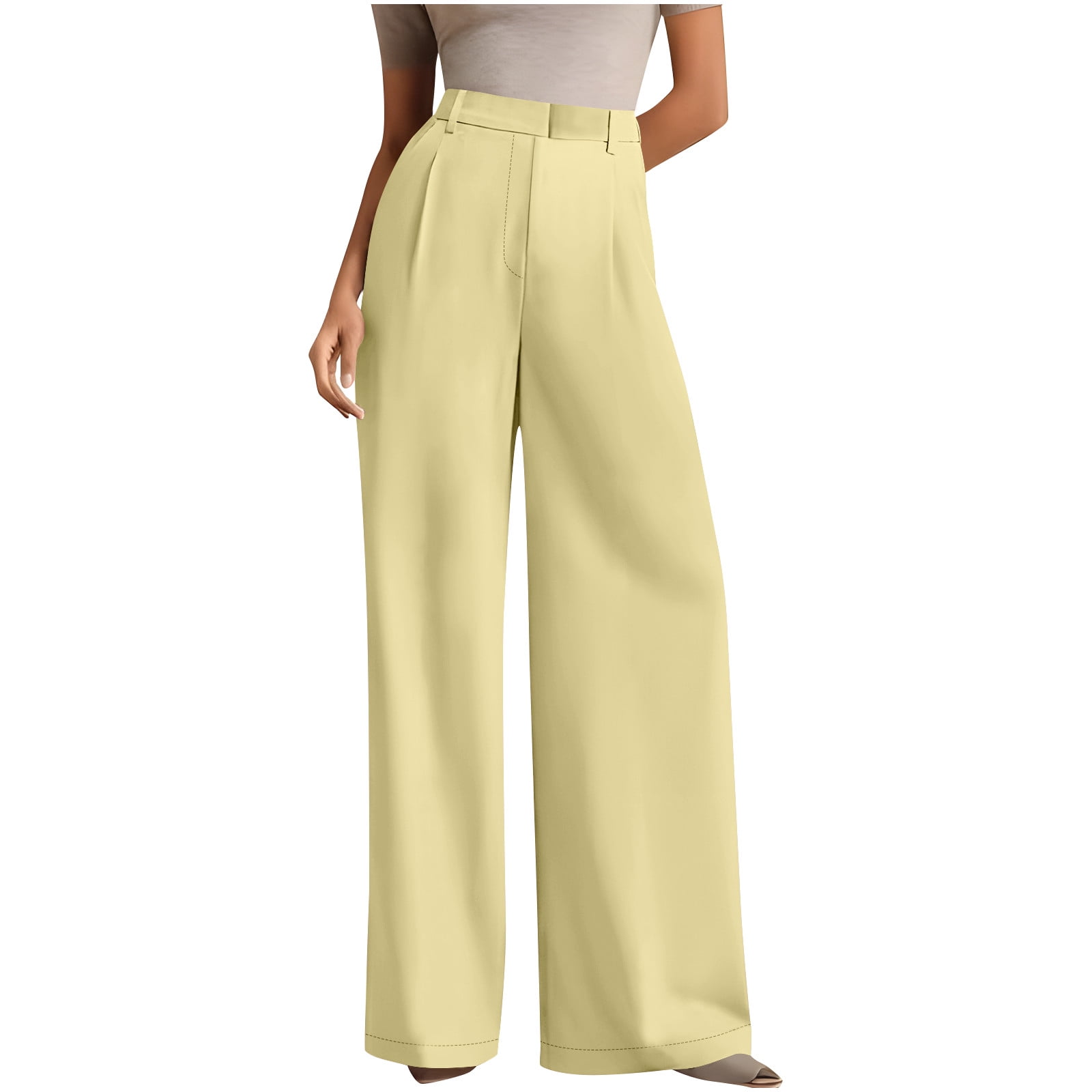 ABATAB Dress Pants for Women Business Casual Work Pants High Waist ...