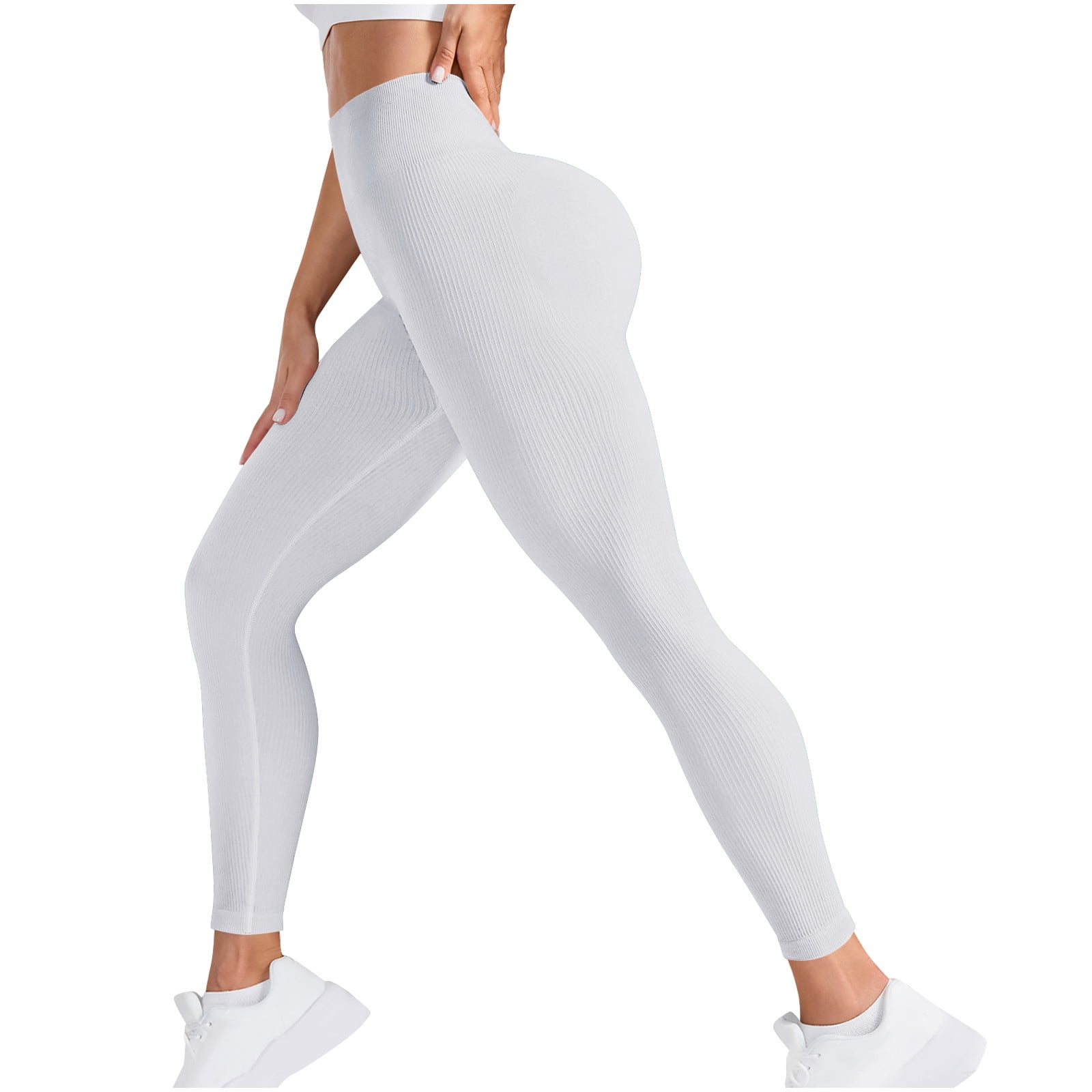 ABATAB Leggings for Women Soft High Waisted No See Through Pants Butt ...