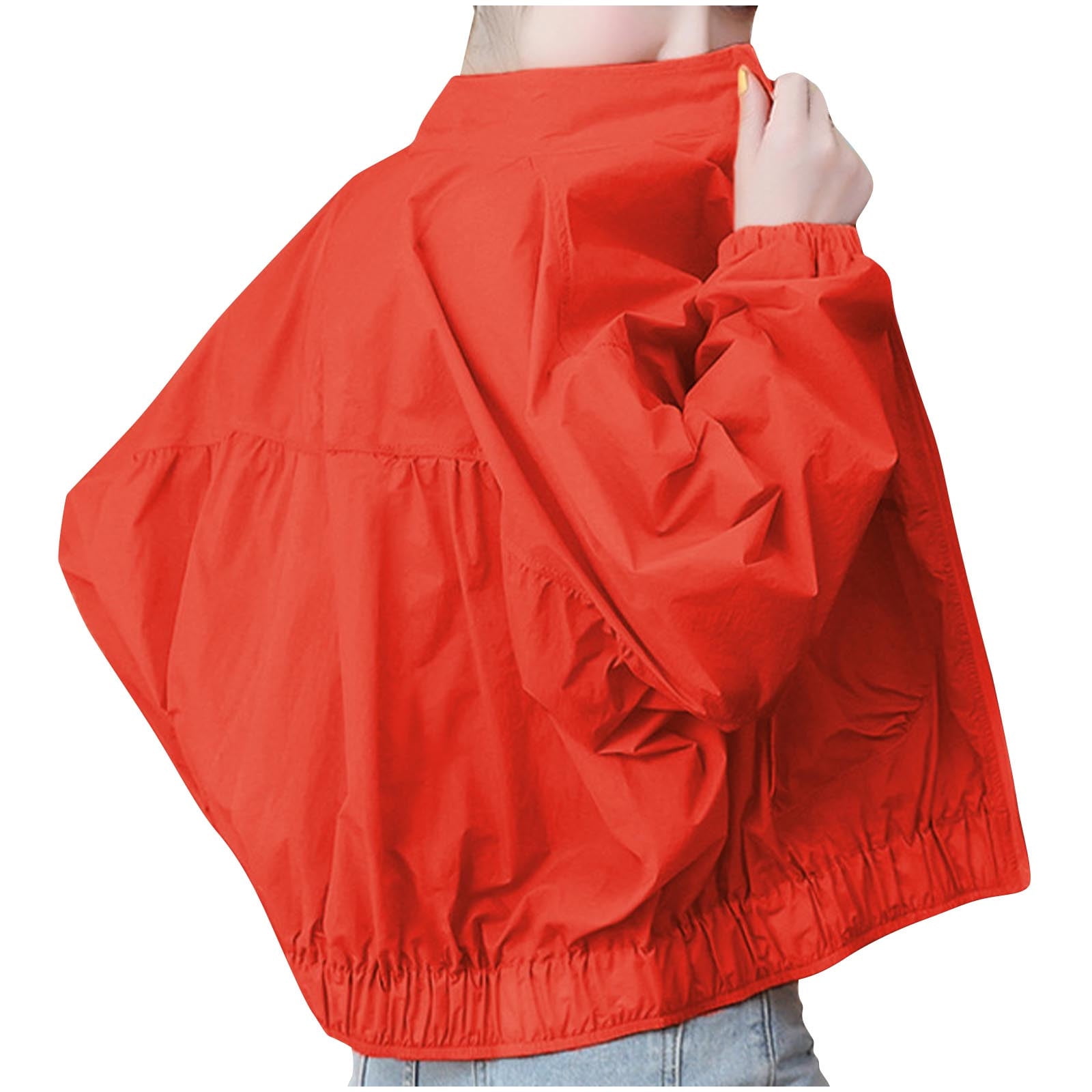 ABATAB Lightweight Jackets for Women Soft Plus Size Full Zipper Sun ...