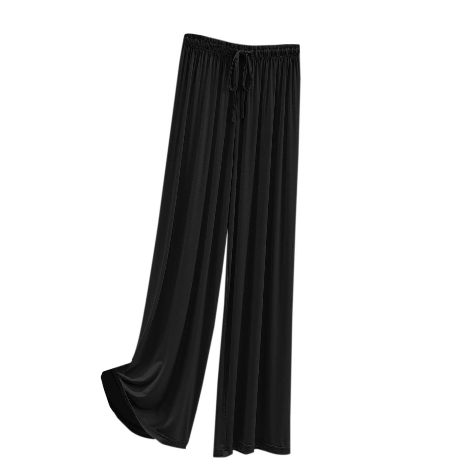 ABATAB Pajama Pants Woman High Waisted Wide Leg Pull on Pj Bottom ...