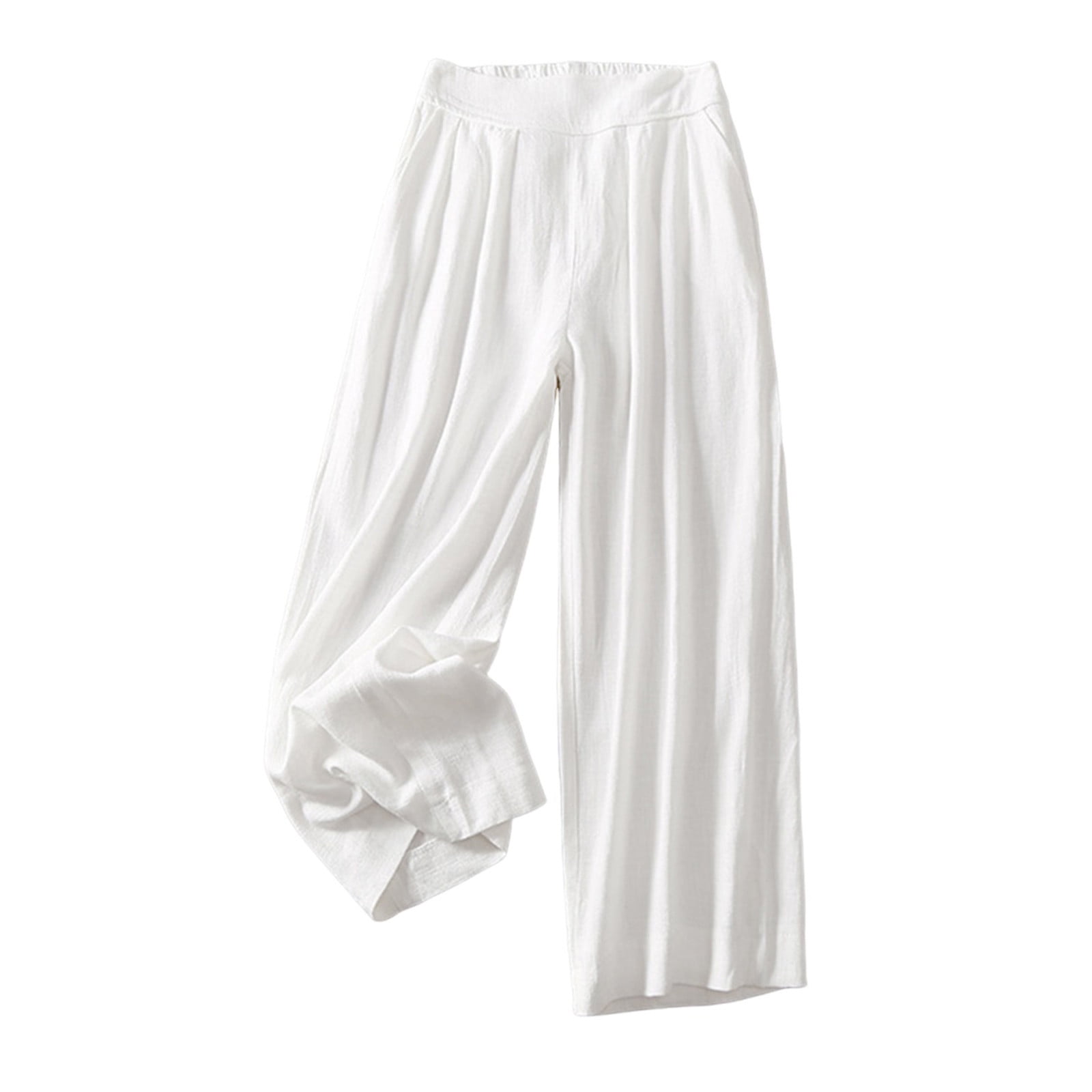 ABATAB Plus Size Palazzo Pants for Women Summer Baggy Wide Leg Pants ...