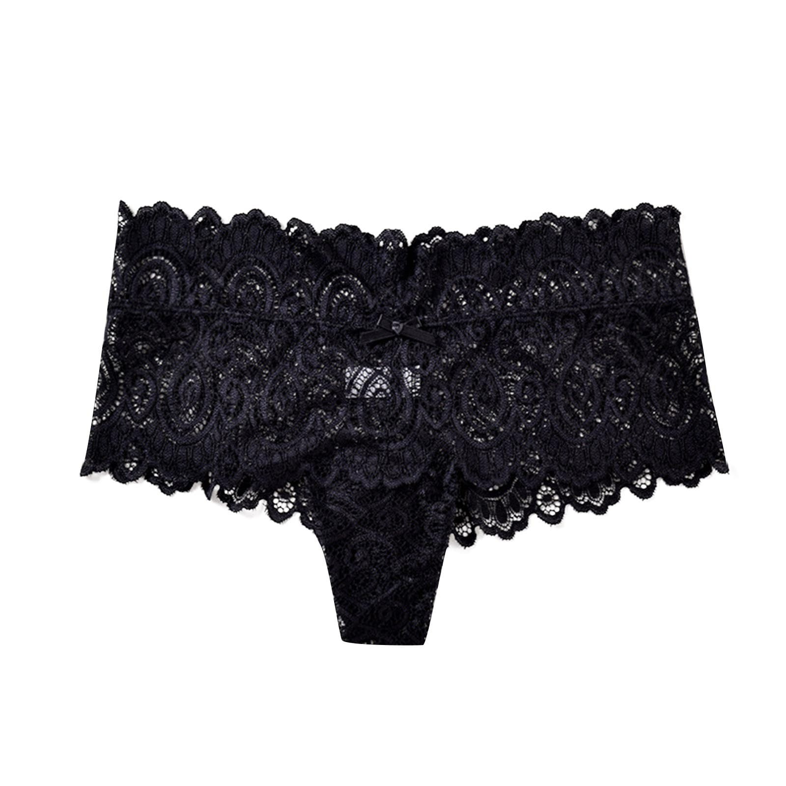 ABATAB Plus Size Thongs for Women Low Waisted Seamless Underwear Lace ...