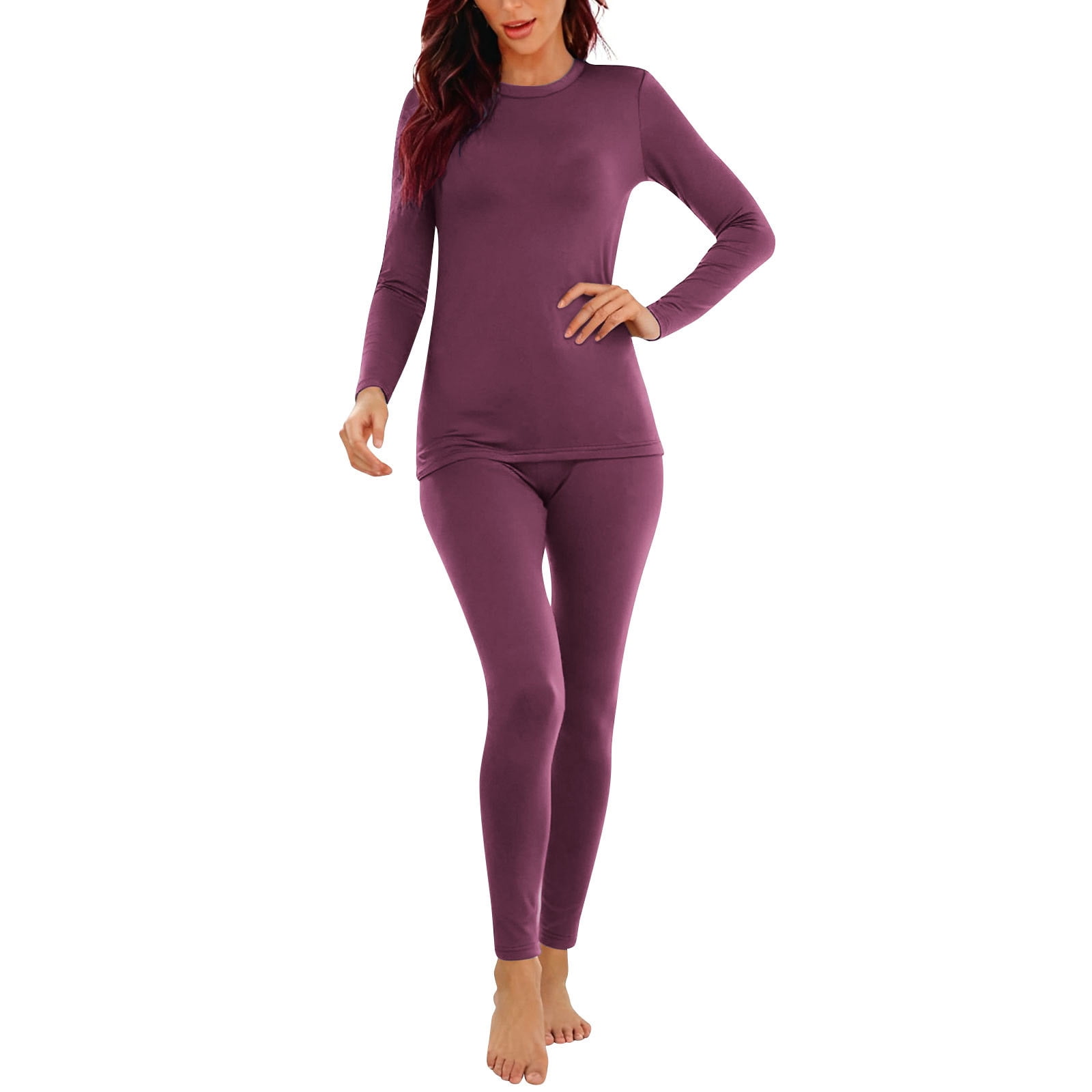 ABATAB Thermal Underwear Sets for Women Bottom Long Johns Base Layer ...