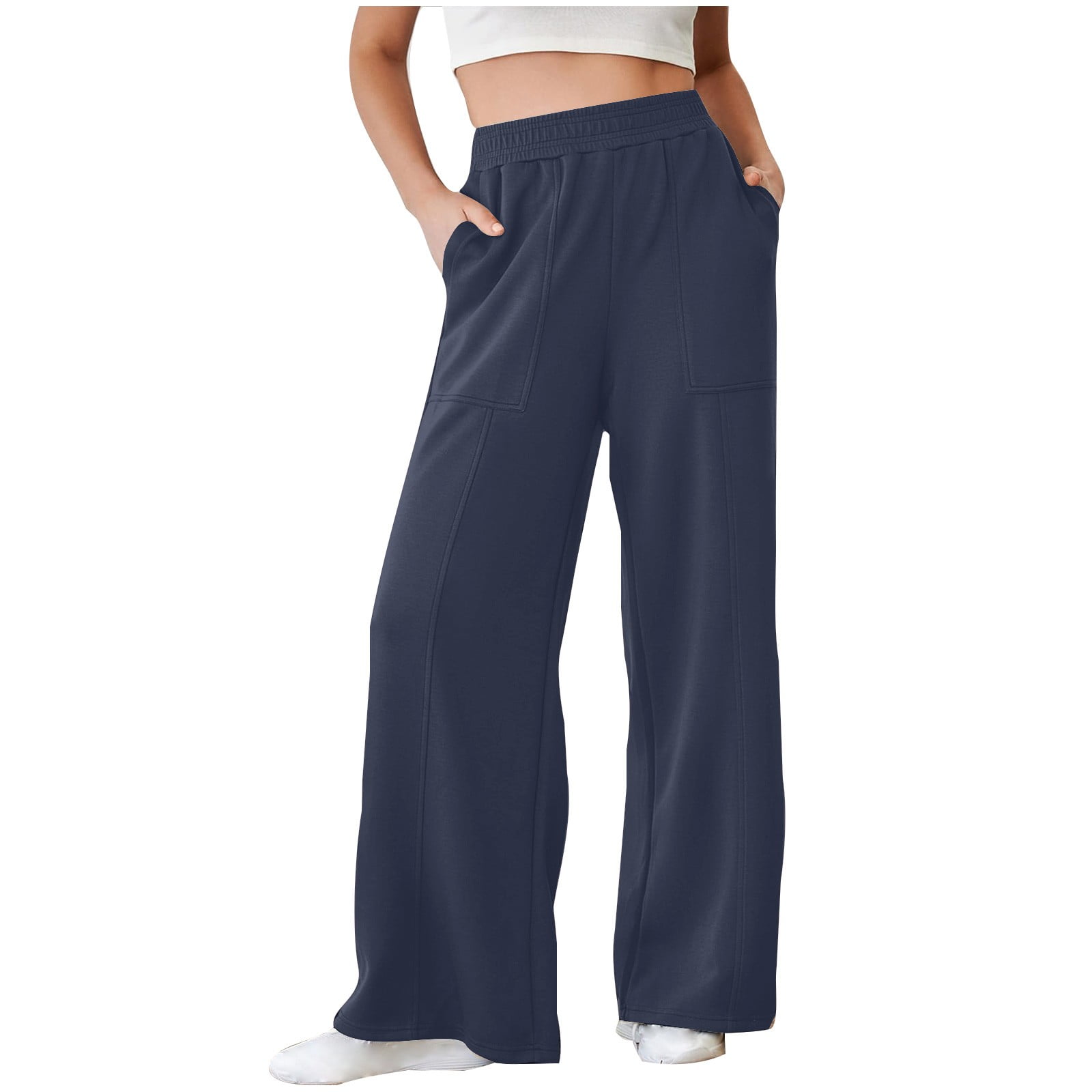 ABATAB Wide Leg Sweatpants Women Casual Gym Pants Loose Fit Workout ...