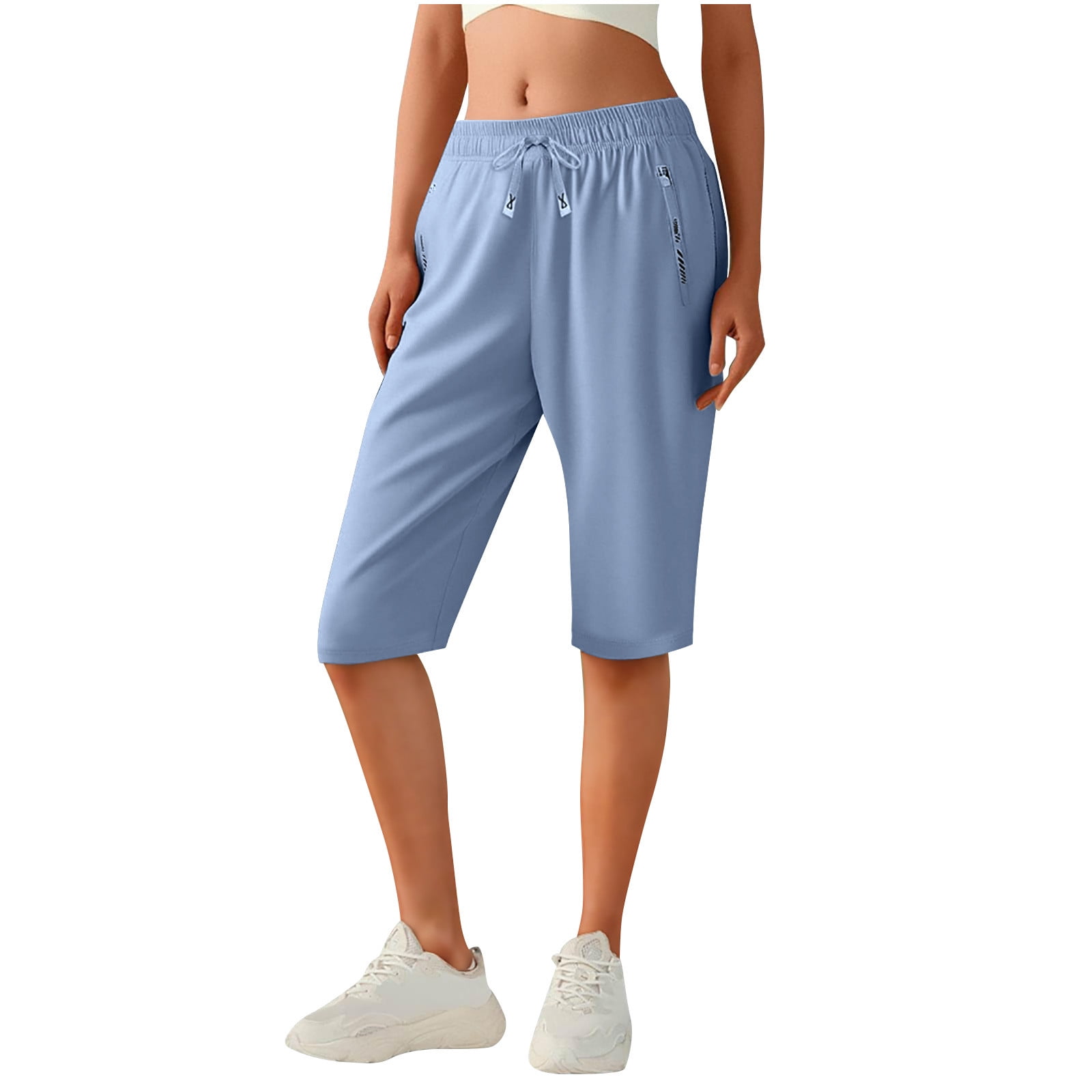 ABATAB Women's Athletic Shorts Bermuda Casaul Jogger Running Shorts ...