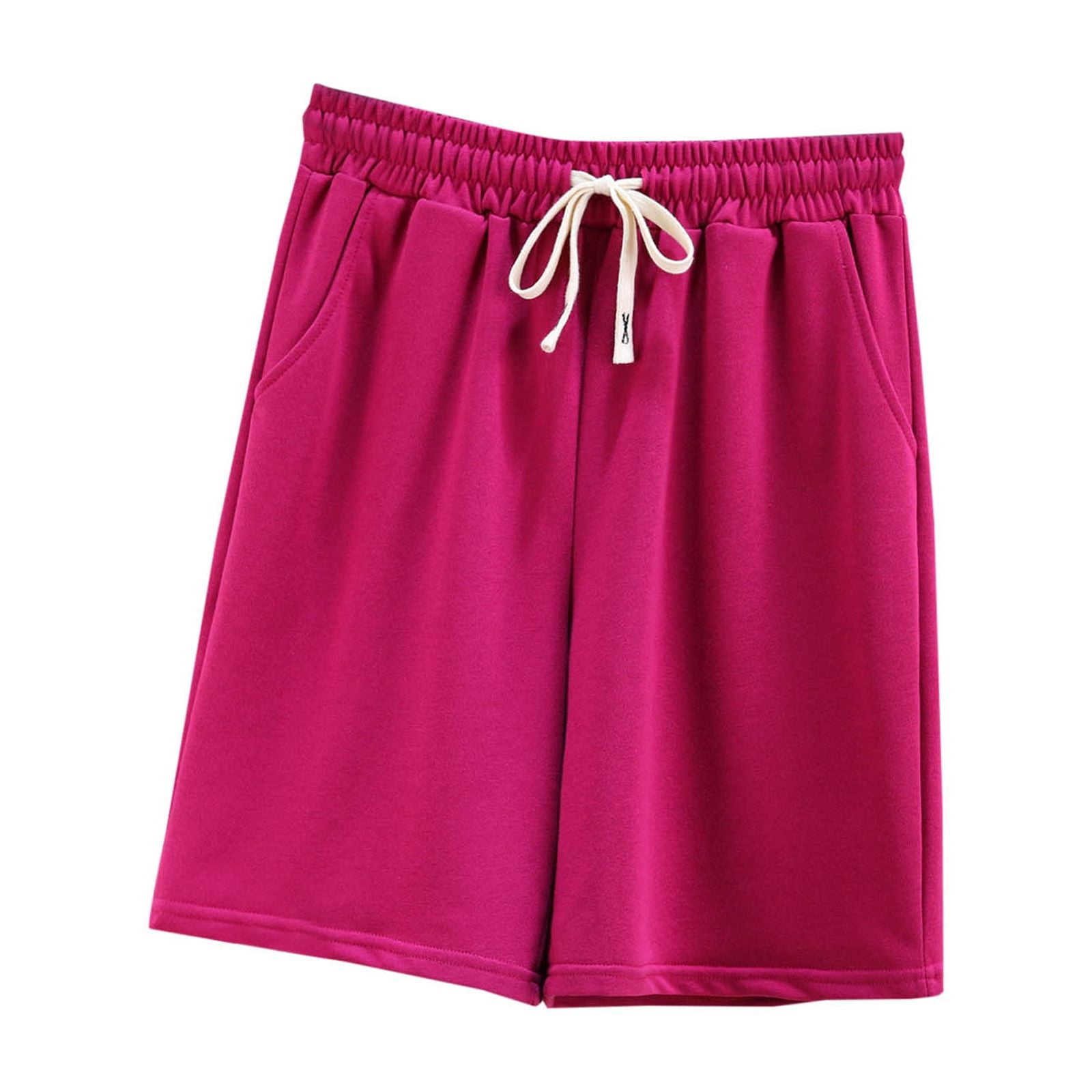 ABATAB Women's Bermuda Running Shorts Summer Casual Sweat Shorts Knee ...