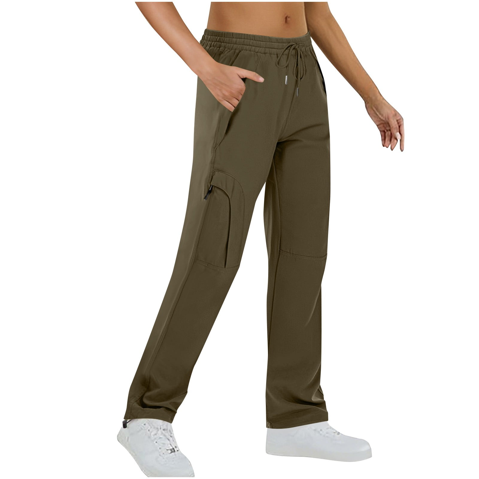ABATAB Women's Hiking Pants Lightweight Cargo Pants with Pockets Water ...