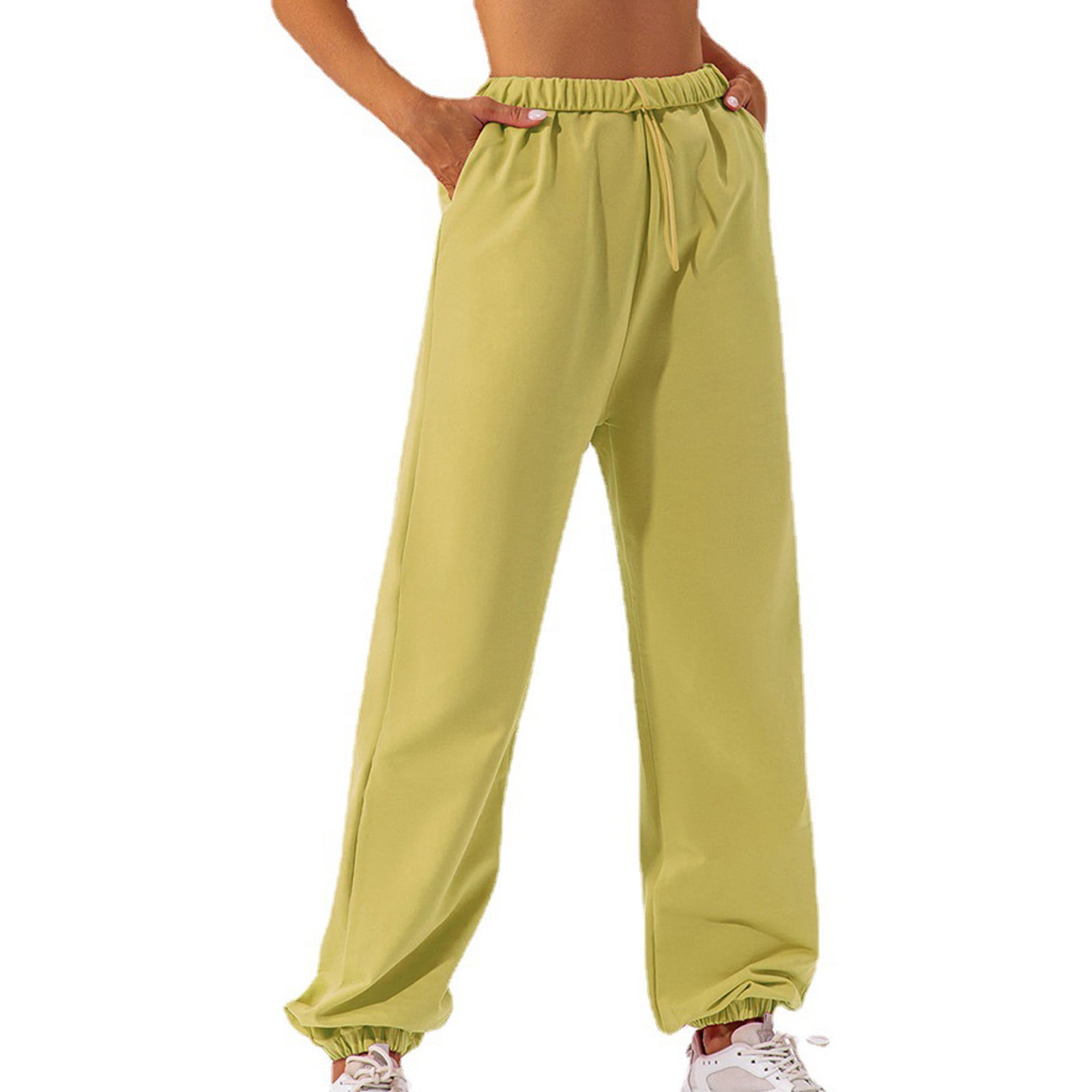 ABATAB Womens Sweatpants Casual Drawstring Joggers Pants with Pockets ...