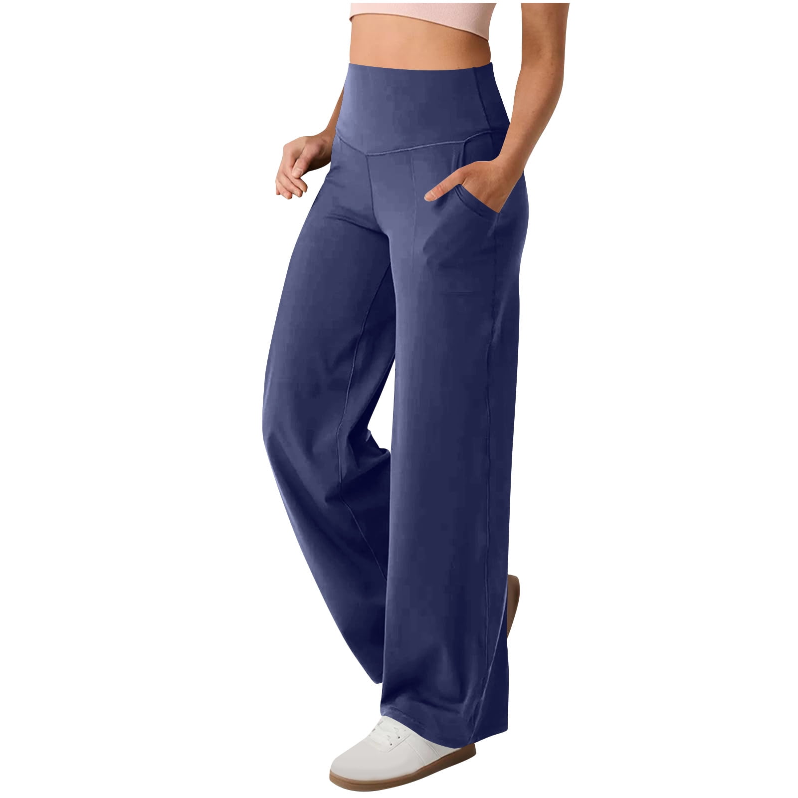 ABATAB Yoga Pants for Women Wide Leg Lightweight Workout Pants with ...