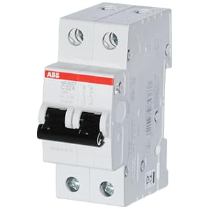 ABB 10K MCB 63A DP MCB Double Pole C Curve Pack of 1 SW202MC63 - Walmart.com