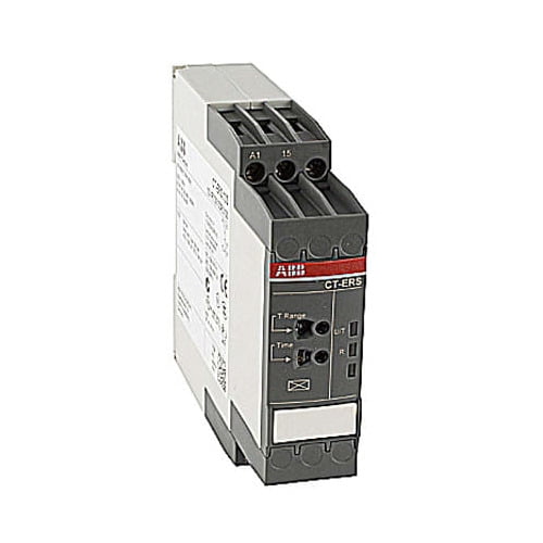 ABB 1SVR730100R3100, ON Delay Time relay; Screw; 0.05 s - 300 h; NO/NC; SPDT, Control: 24-48VDC ...