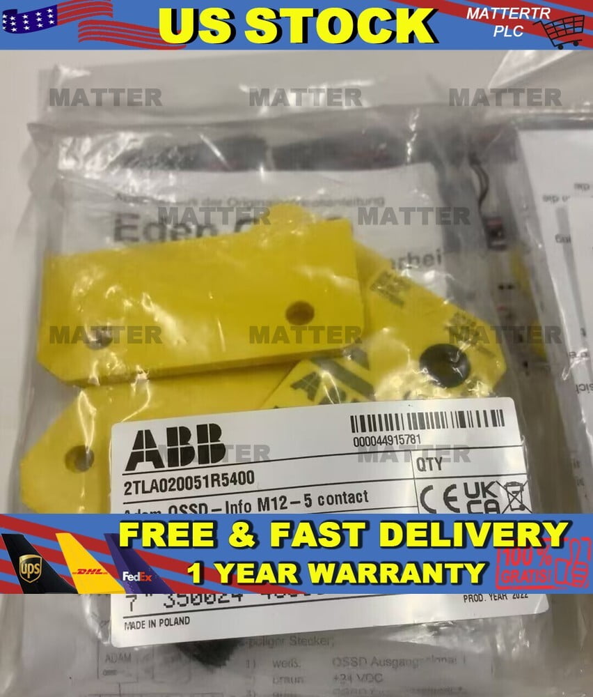 ABB 2TLA020051R5400 Safety Sensor ADAM OSSD-info M12-5 New Fast Shipping - Walmart.com