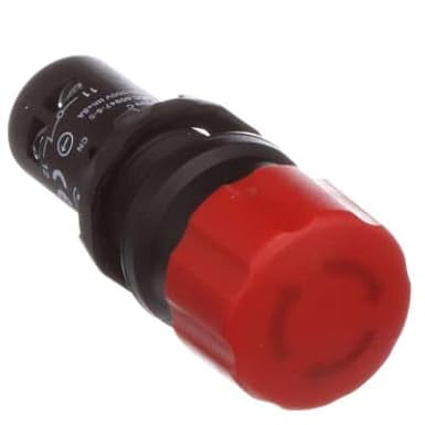 ABB CE3T-10R-02, Switch; Pushbutton; Compact E-Stop; Push Twist Release; 2NC; Red 30mm - Walmart.com