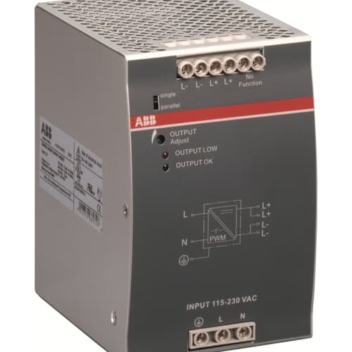 ABB CP-E 48/5.0, Power Supply,AC-DC,48V,5A,90-132/180-264V In,Enclosed ...