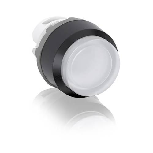 ABB MP3-11W, Switch part; Pushbutton actuator; Extd; Black Plastic ...