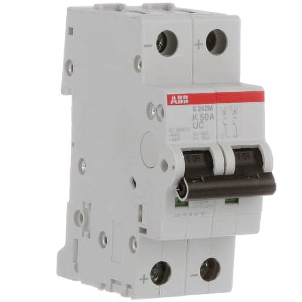 ABB S202MUC-K50, Circuit Breaker; Miniature; 2 Pole; K Curve50A; 440 VAC - Walmart.com