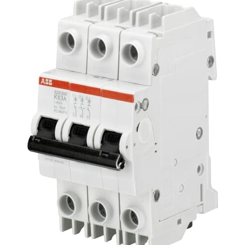 ABB S203MR-K10, Miniature Circuit Breaker, 3P, K Trip, 10 A, 10kA - Walmart.com