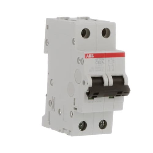 ABB ST202M-C63, Circuit Breaker;Miniature;DIN Rail Mount;C Curve;2 Pole;63A - Walmart.com