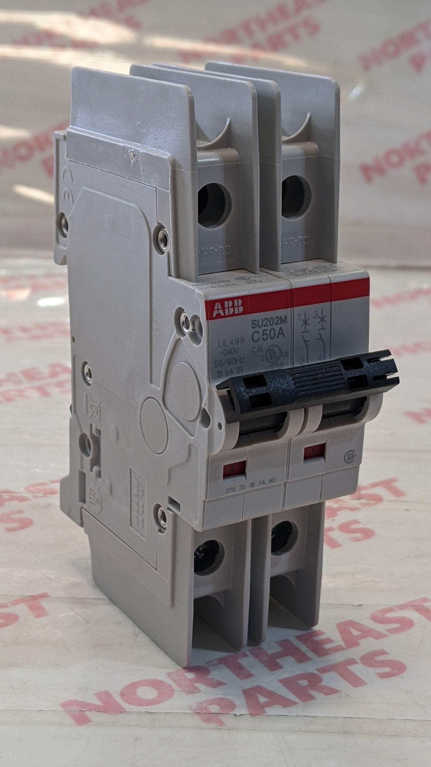 ABB SU202M-C50, Miniature Circuit Breaker; Trip Curve C; 50 Amp; 2 Pole; UL489 - Walmart.com