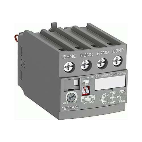 ABB TEF4-ON, Timer; 4 Pole; Electronic Timer ON-Delay; 24-240V; 1NO/1NC ...