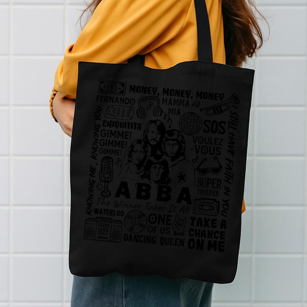 ABB4 Mamma Mia Bag, Retro 2D Abb@ Band Bag, Gift For Fan Bag, 70s Abb ...