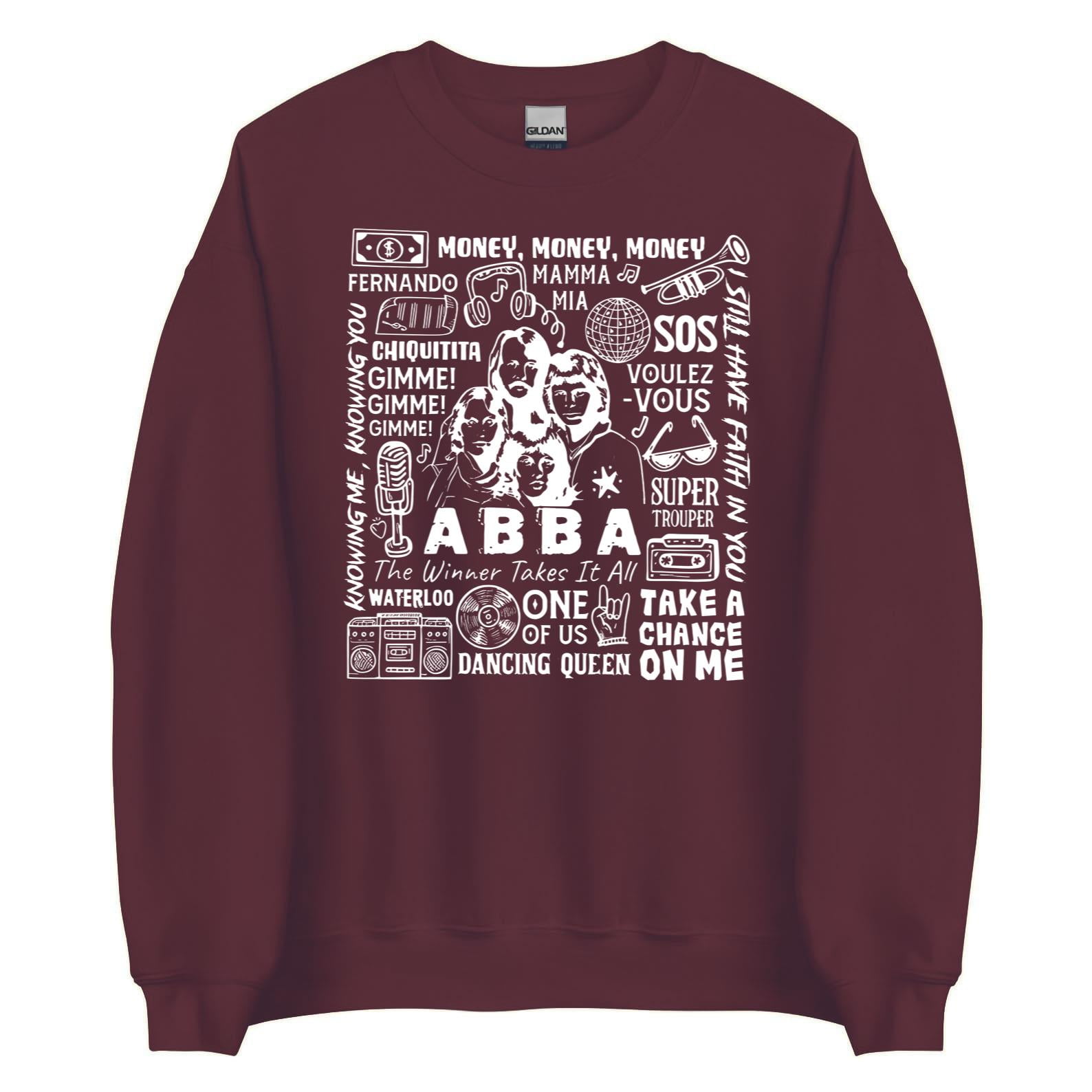 ABB4 Mamma Mia Shirt, Retro 2D Abb@ Band Unisex Sweatshirt, Gift For ...